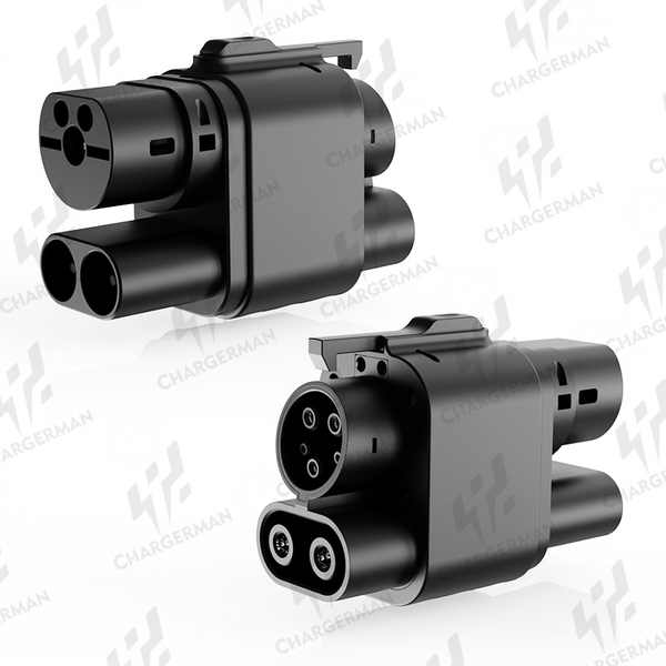Chargerman CCS2 to CCS1 Adapter|DC|DC+AC - Seamless Charging Solution